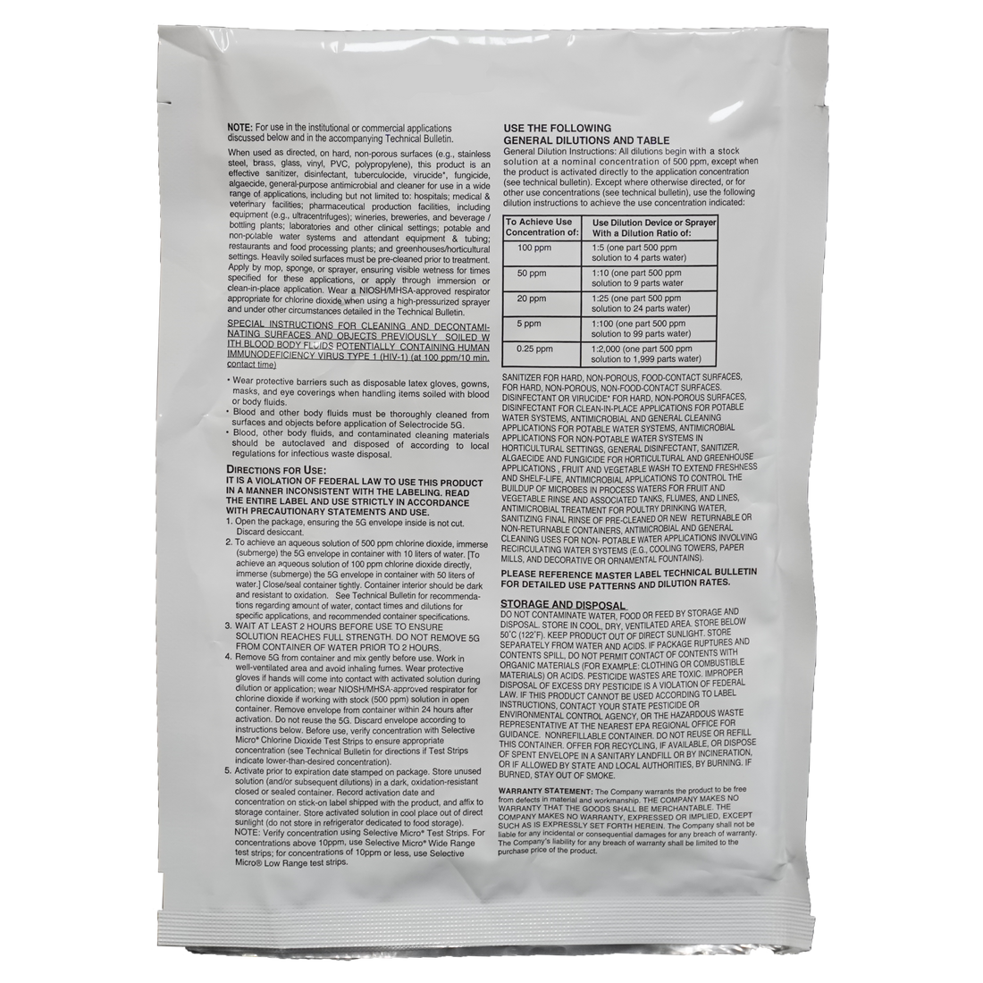 Selectrocide® 5G – Selective Micro Technologies